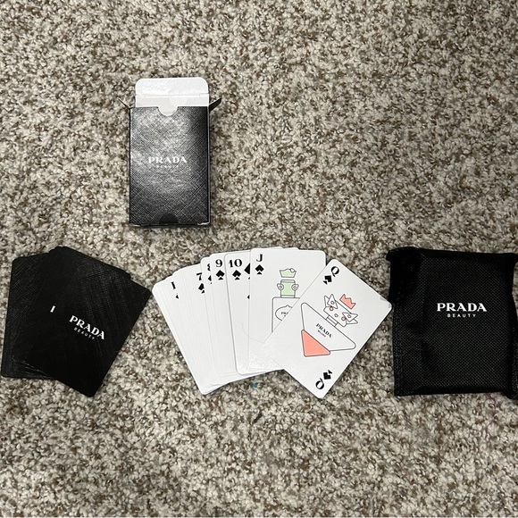 Prada | Other | Prada Beauty Playing Cards With Box And Dustbag Nwt ...